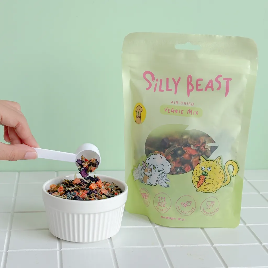 SILLY BEAST Veggie Mix | Snack Anjing: Sayuran Kering Air-dried (85 gr ...